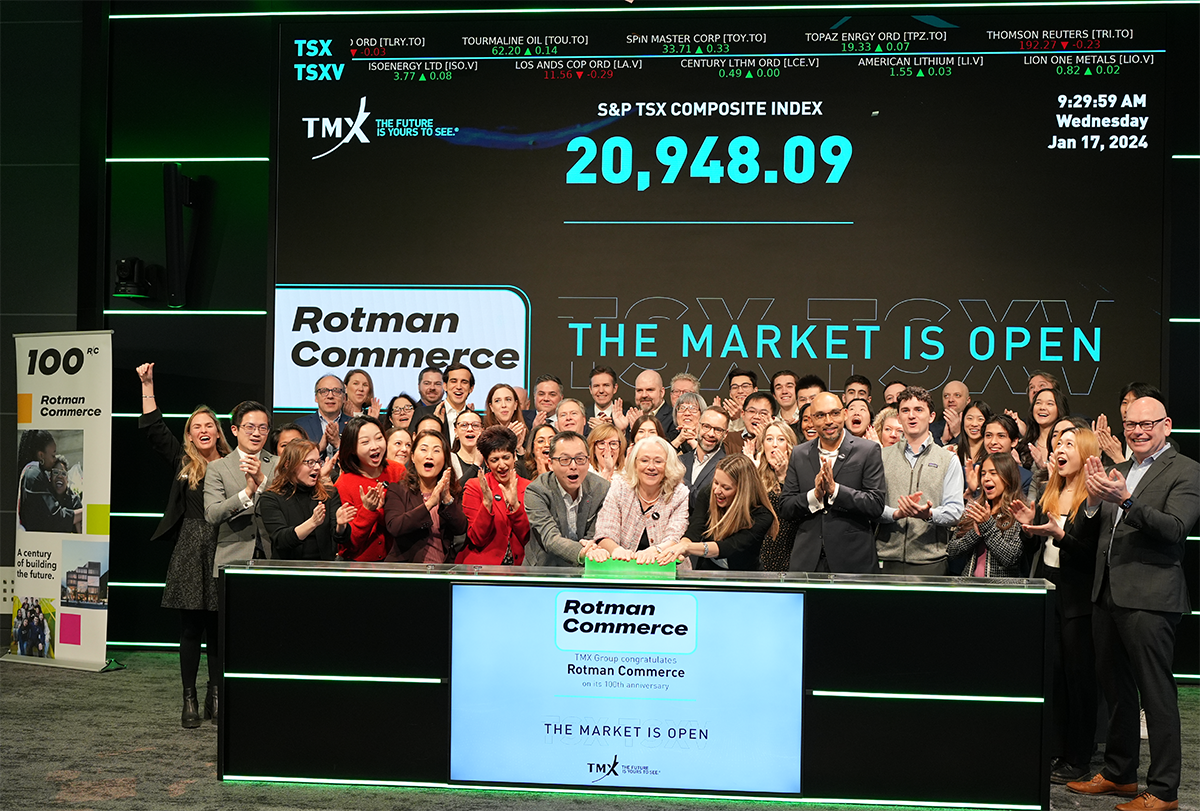Ringing the bell: celebrating Rotman Commerce's centenary at the ...
